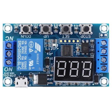 Time Delay 1 Channel Multifunction Time Delay Control Relay Board With ...