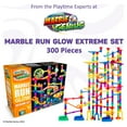 Marble Genius Glow Child's Extreme Marble Run Set - 300 Pieces with ...