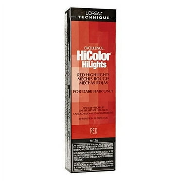 Loreal Excel Hicolor Hair Coloring Highlights Red, 1.2 Oz, 3 Pack ...