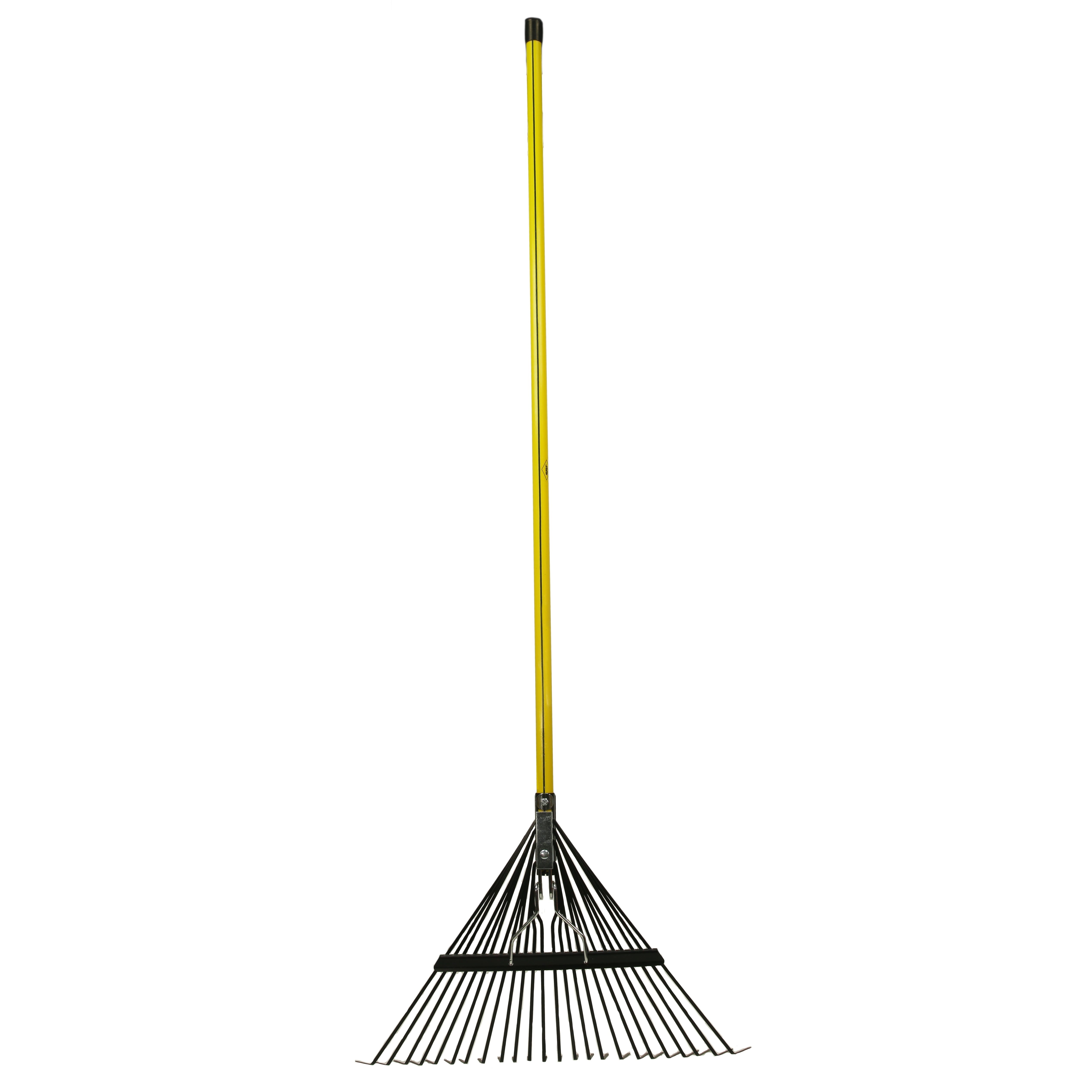 Nupla 54 in. Classic Fiberglass Leaf Rake with 24-Tine Steel Blade and ...