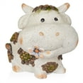 Alpine Corporation 12"H Smiling Cow Statue Garden Planter w/ Drainage ...