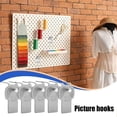 5pcs Picture Hangers Hardware Metal Hooks Rental House Home Use Heavy ...