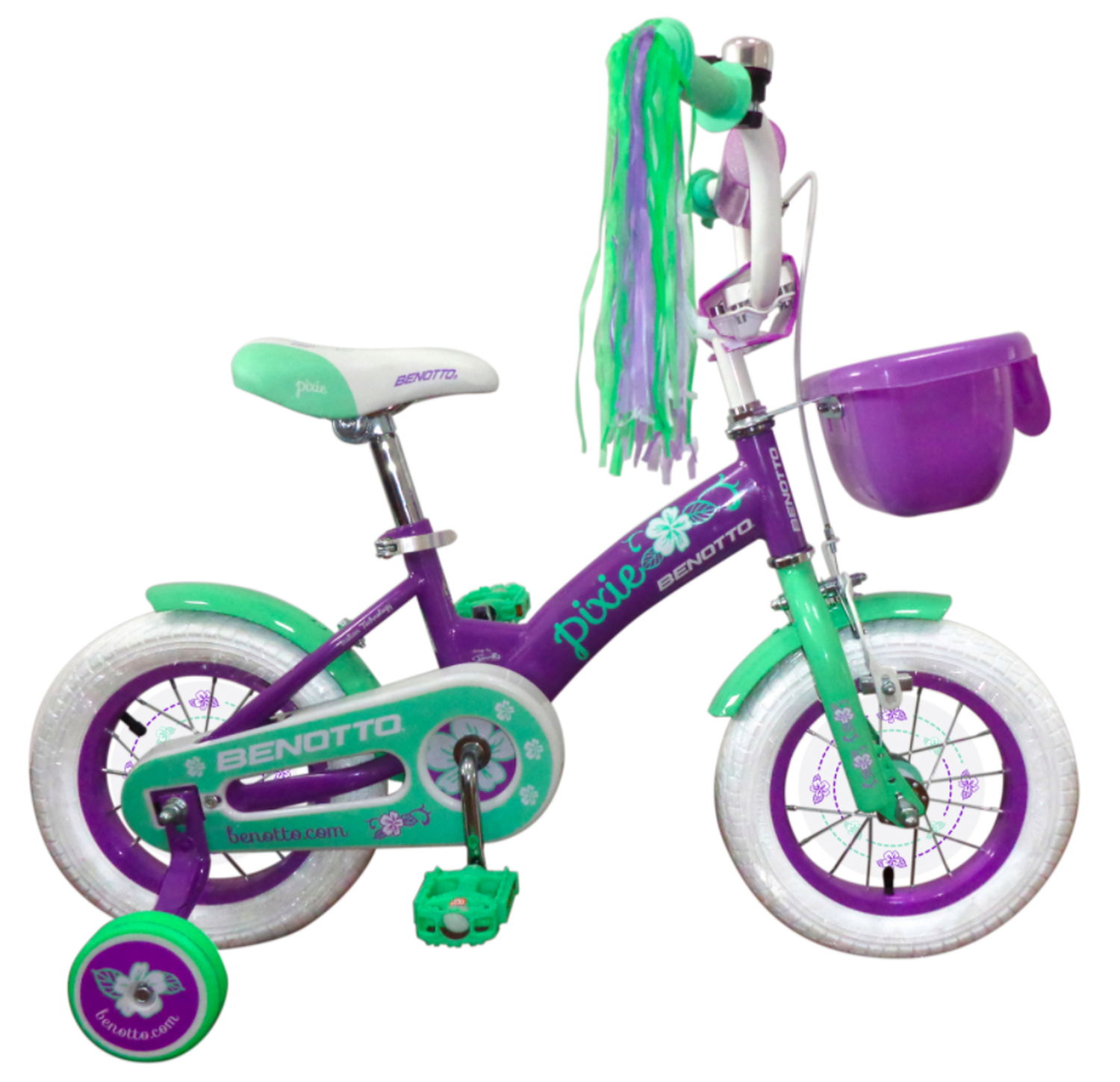 Bicicleta BENOTTO PIXIE R12 Niña Frenos Caliper/Contrapedal violeta ...
