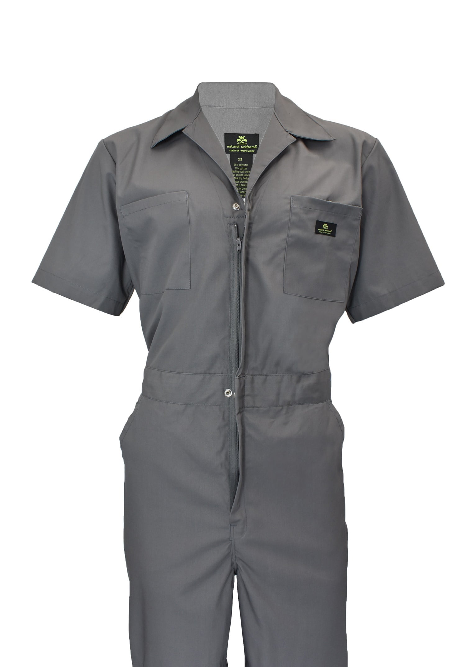 M&M SCRUBS Short Sleeve Coverall 399 ( Gray, XLarge ) - Walmart.com