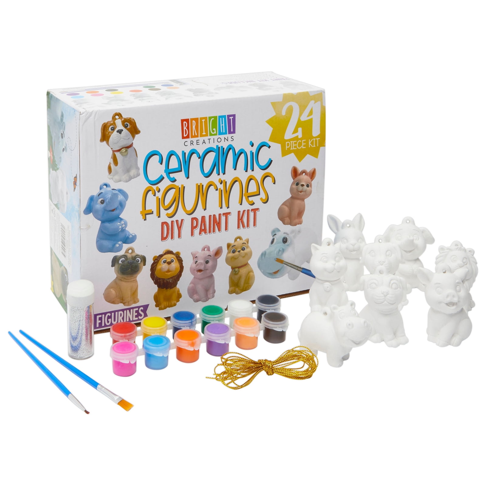Ready-to-Paint Ceramics Kids Art Kits Floral Tile Paint Kits Art Kits ...