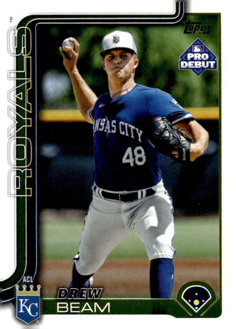 2025 Topps Pro Debut #PD-144 Drew Beam RC Rookie ACL Royals MiLB ...