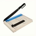12" Manual Guillotine Paper Cutter - 16-Sheet Capacity w/ Safety Guard ...