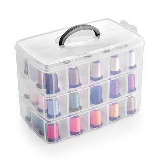 Topboutique Stackable Storage Container with 18 Adjustable Compartments ...