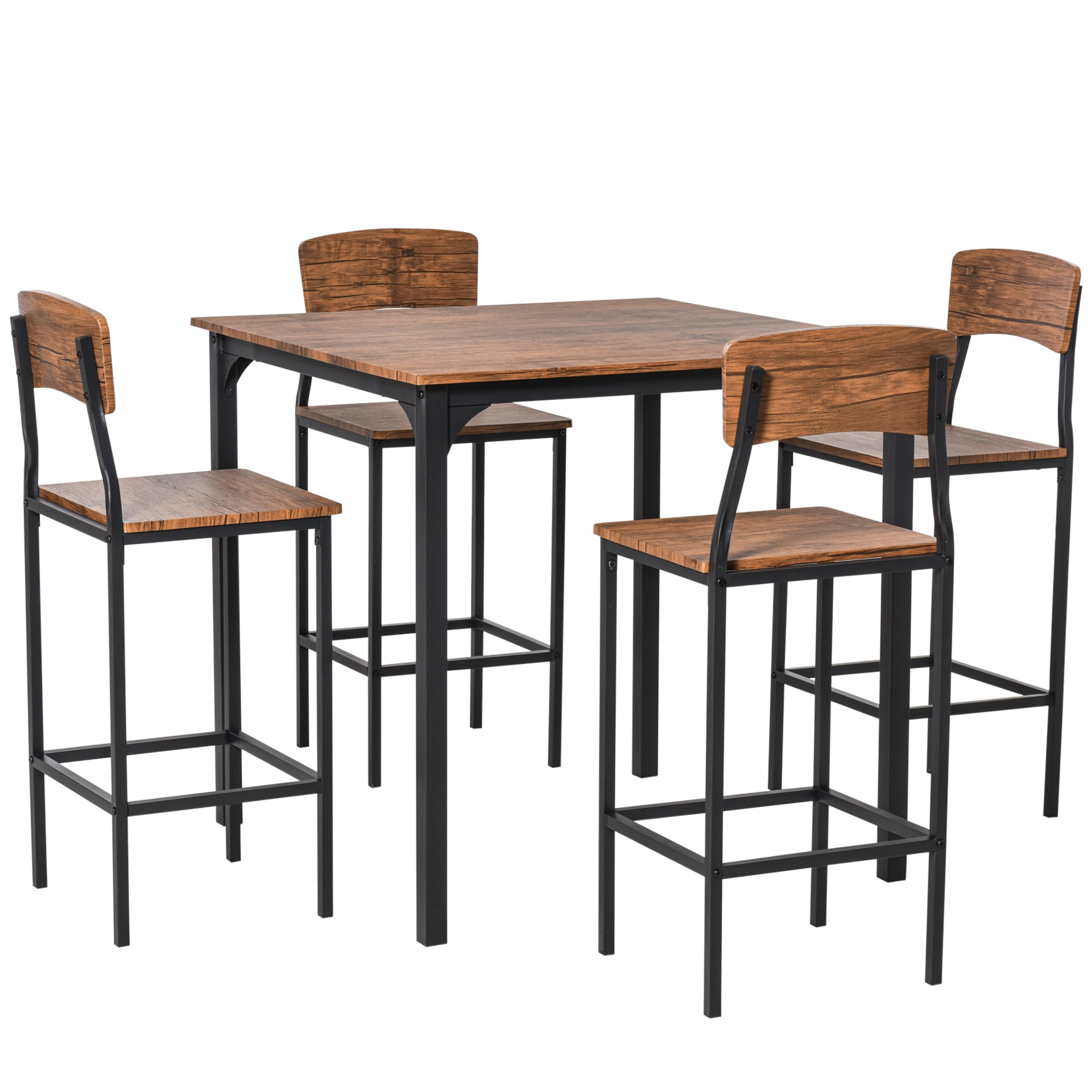 Click here for Homcom Counter Height Bar Table Set  Industrial Di... prices