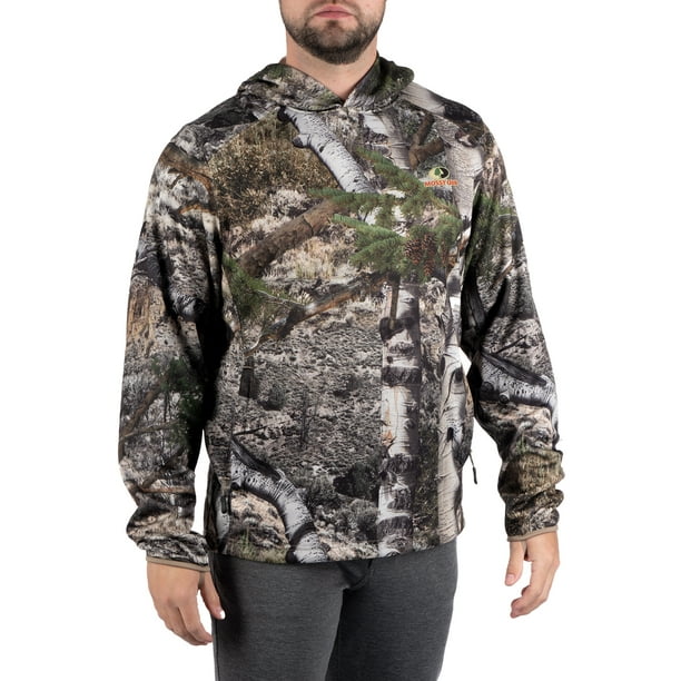 Men's Camo Hunting Performance Hoodie Pullover Sweatshirt by Mossy Oak ...