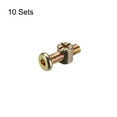 Uxcell M6 x 0.79''Furniture Bolts Nut Set Hex Socket Screw with Barrel ...
