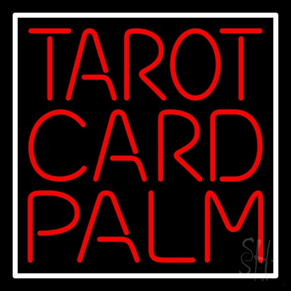 White Psychic Studio Red Open Green Line LED Neon Sign 16" Tall x 16 ...