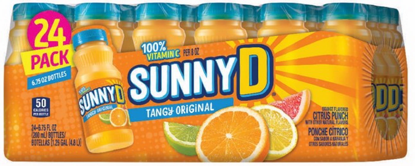 (Price/Case)Sunny Delight Tangy Shelf Stable 24/6.75Floz Tray - Walmart.com