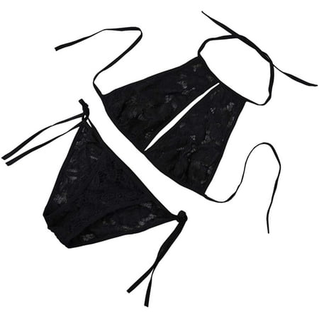 Women's Cute Bikini Lingerie Set Anime Square Bra G-String Underwear ...