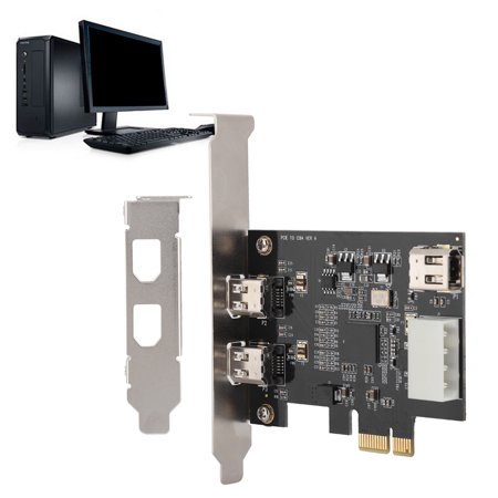 Dioche PCI -E 1X To 3-port 1394A (2 Out Of 1) Riser Card 800Mbps Video ...