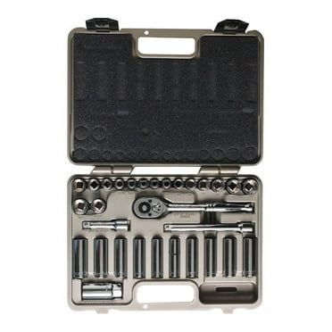 Crescent Assorted in. x 1/4 in. drive Metric and SAE 6 Point Socket ...