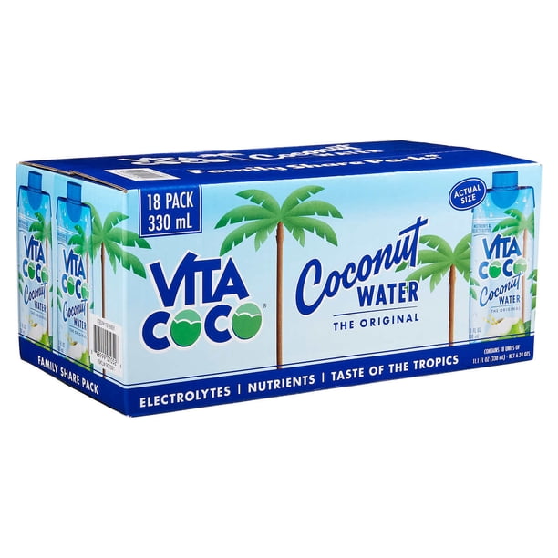 Vita Coco Coconut Water, 11.1 fl oz, 12 Count - Walmart.com