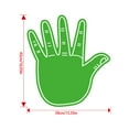 2PCS Enthusiastic Foam Hand Pair Double Sided Cheer Props for Baseball ...