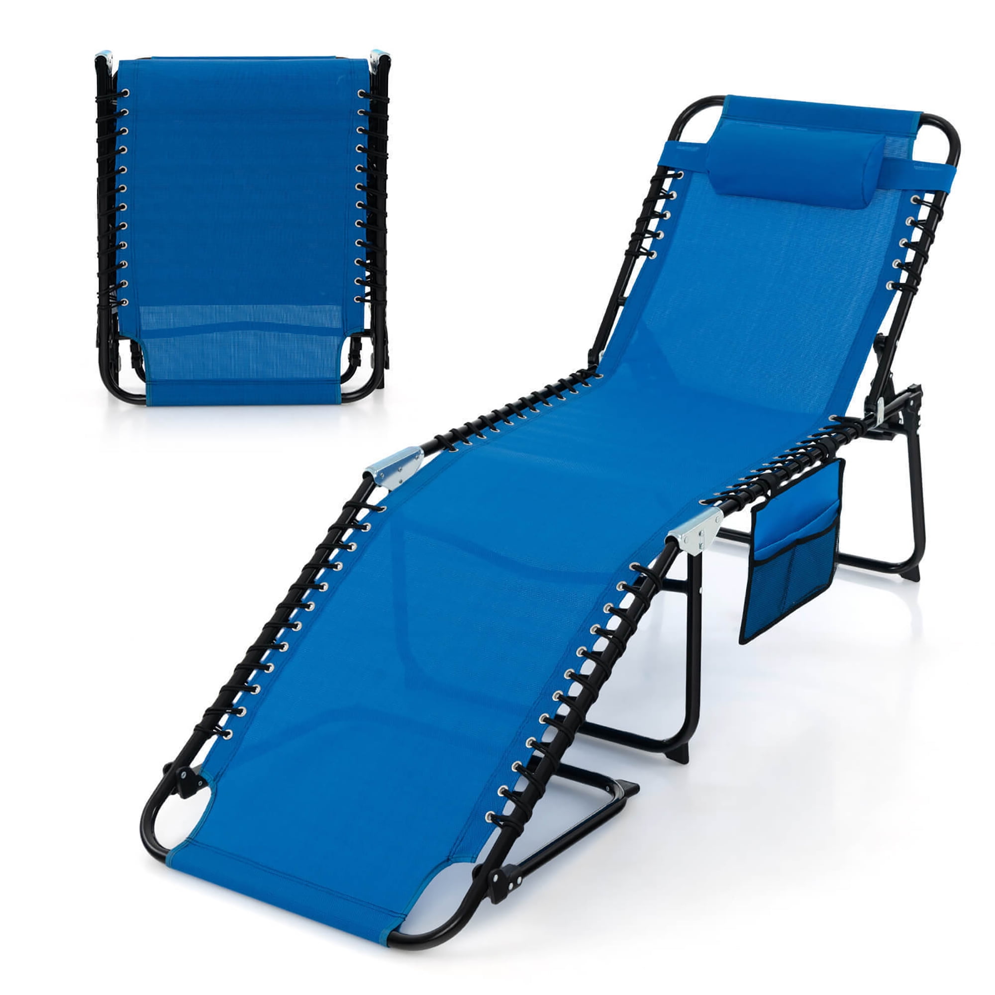 Click here for Gymax Folding Chaise Lounge Portable Lay Flat Recl... prices