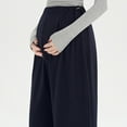 Classical Solid Color Maternity Pants Elastic Waist Loose Fit Design ...