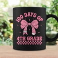 100Th Day Of School Coquette Bow 100 Days Of 4Th Grade Coffee Mugs ...