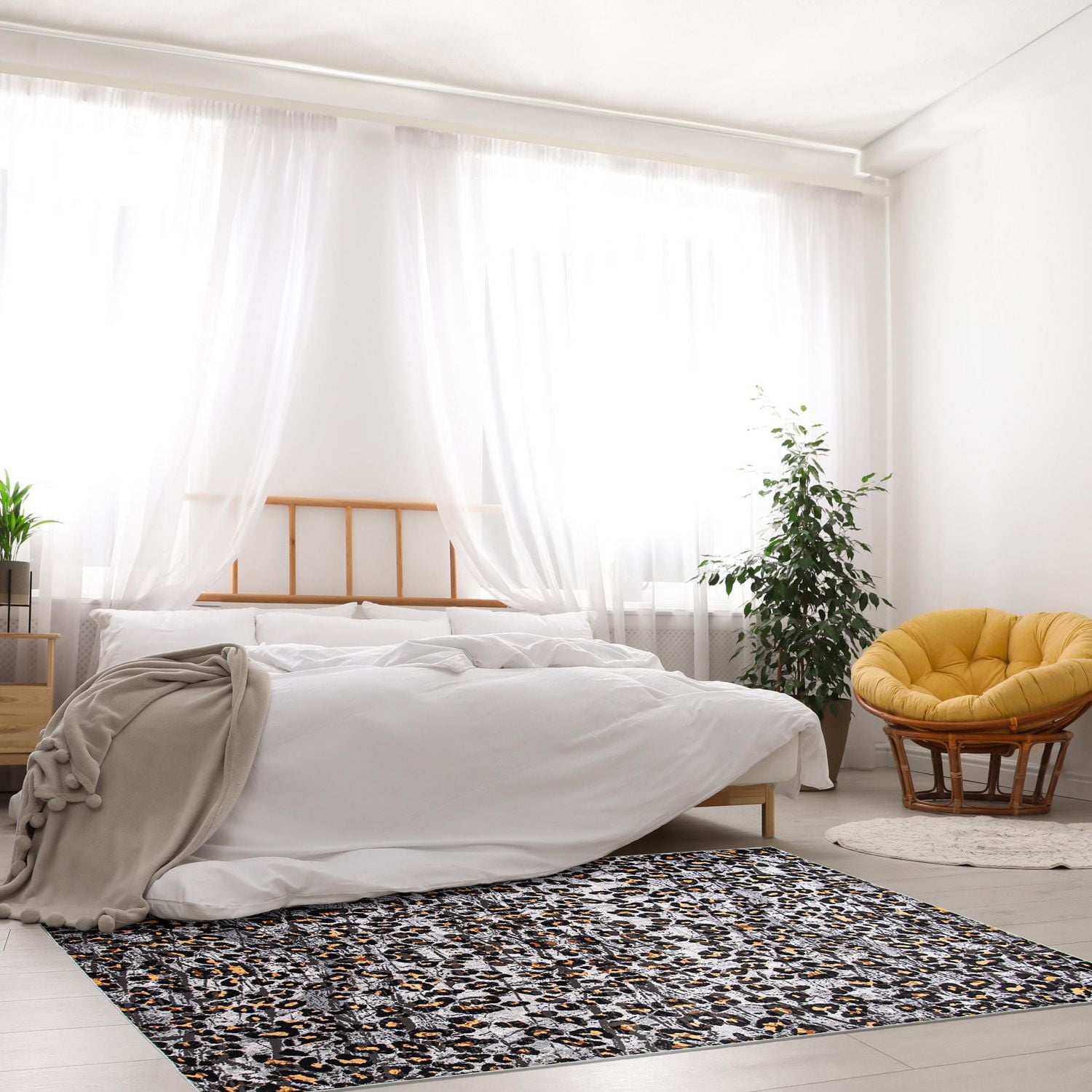 Click here for Ecarpet Animal Print Soft & Fluffy Carpet For Bedr... prices