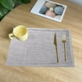 European Style Japanese Plain PVC Rectangular Placemat Obliterate Mat ...