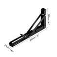 Uxcell Folding Bracket 10 inch for Wall Mounted Support Collapsible ...