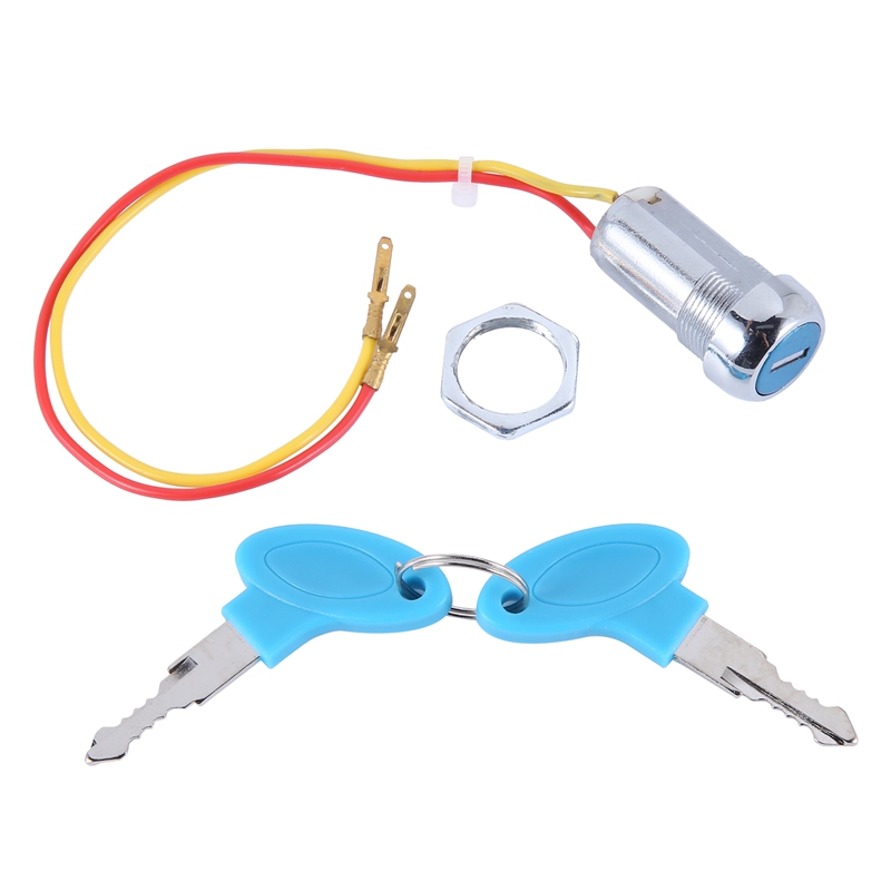 Universal Starting Switch Key Lock Wires Ignition Power Keys Switch for ...