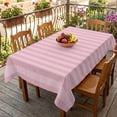 Abstract Pink Vertical Stripes Table Cloth 52x70in, Waterproof ...