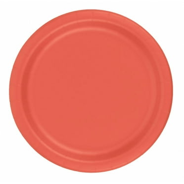 24 Plates 7" Paper Dessert Plates Wax Coated - Black - Walmart.com