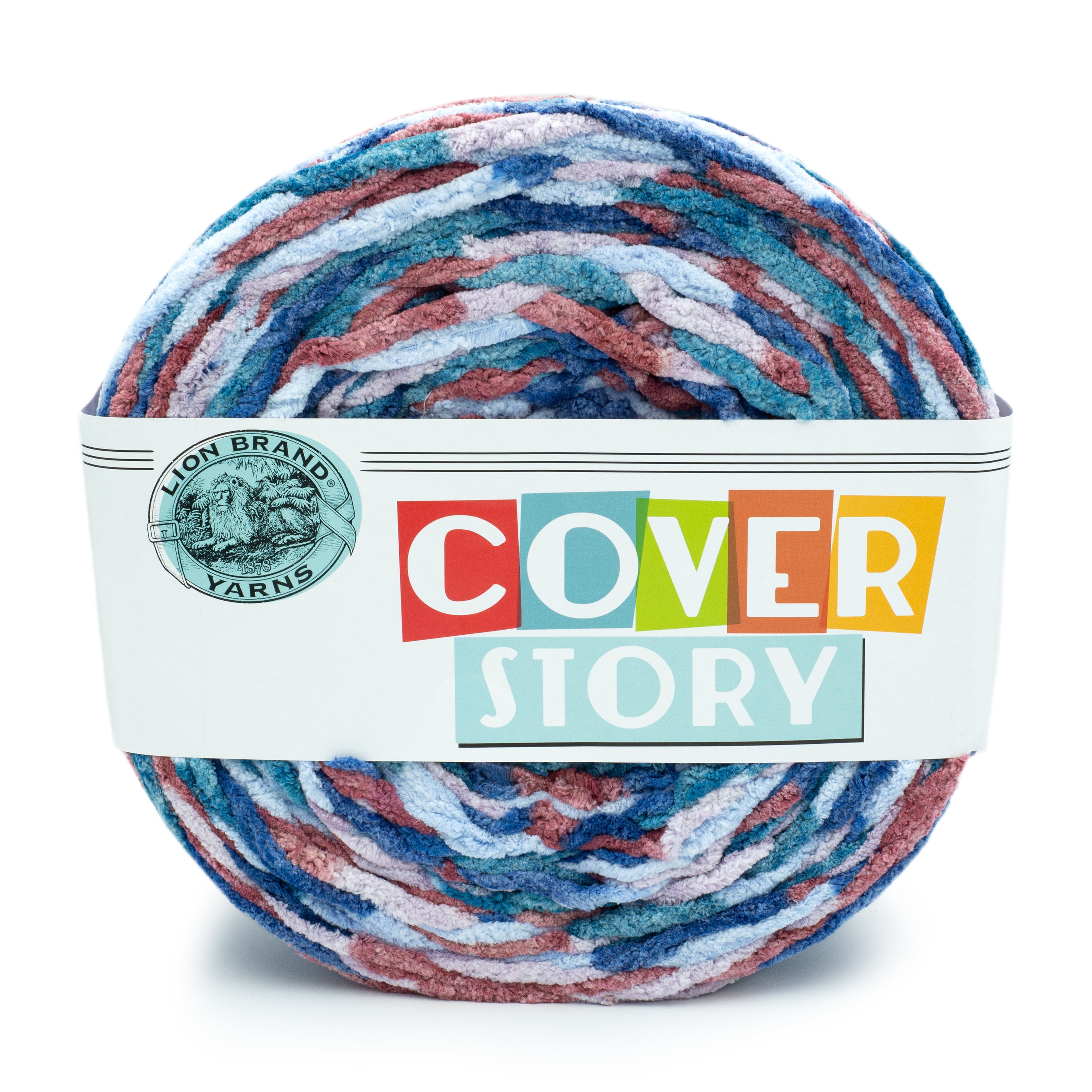Lion Brand Yarn Cover Story Domino Super Bulky Polyester Multi-color ...