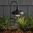 Better Homes & Gardens Solar Powered Matte Black Metal Landscape LED ...