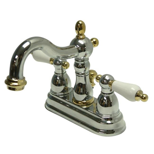 4 Inch Center Lavatory Faucet - Polished Chrome-Polished Brass ...