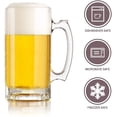 Beer Mugs Set,Glass With Handle 16oz,Large Glasses For Freezer,Water ...