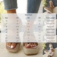 Bkhluea Women Double Woven Hollow Strap Espadrille Platform Slide ...