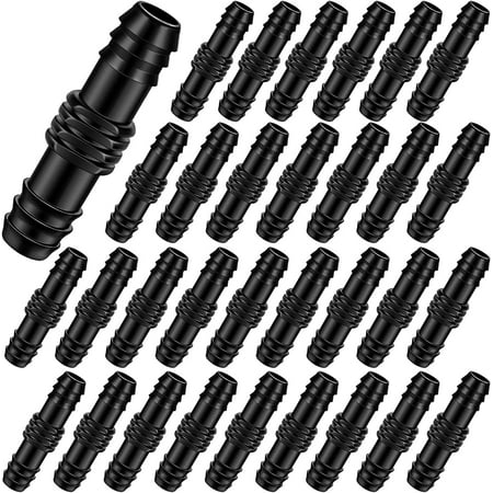 Xizioo 32 Pieces Irrigation Coupling Fits 1/2 Inch Drip Tubing ...