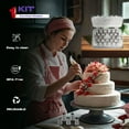 72 Pcs Cake Decorating Kit - 46 Frosting Icing Tips, 6 Piping Tips, 6 ...