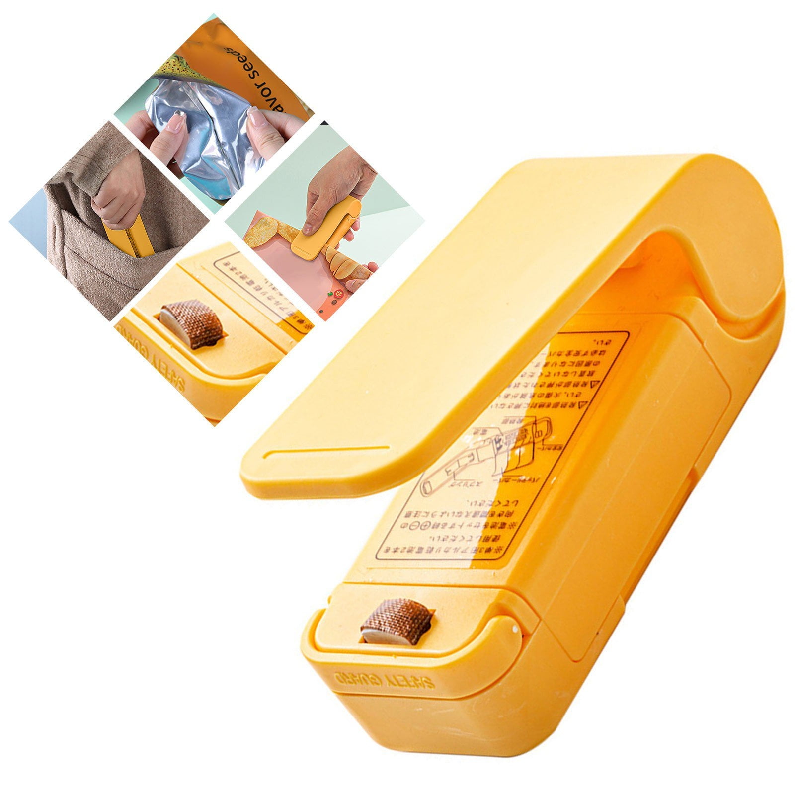 PloutoRich Mini Bag Sealer Handheld Heat Vacuum Sealer Heat Sealer ...