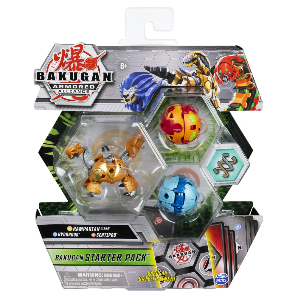 Bakugan Starter Pack 3-Pack, Ramparian Ultra, Armored Alliance ...
