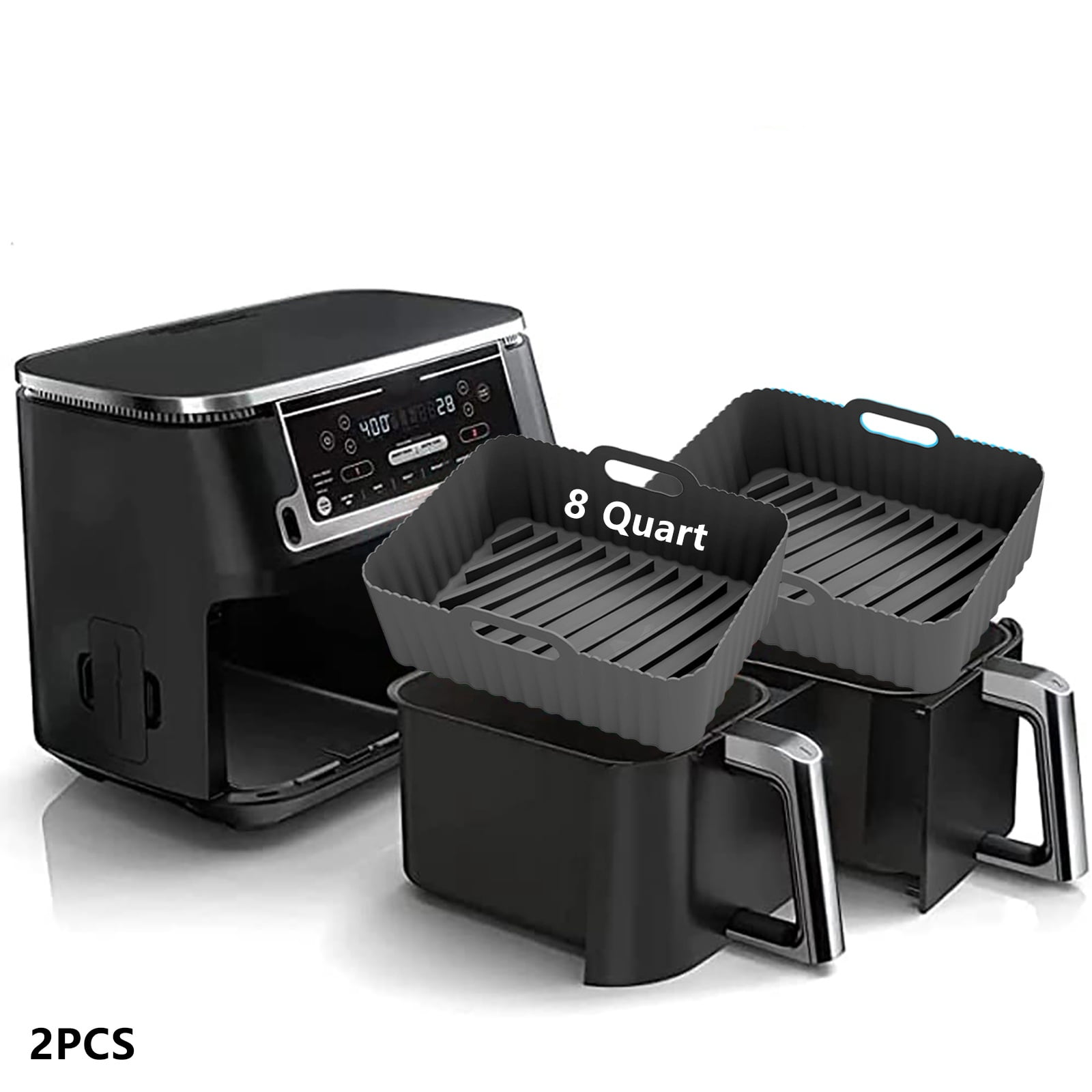 Click here for Cawbing 2pcs Air Fryer Silicone Pot For Ninja Food... prices