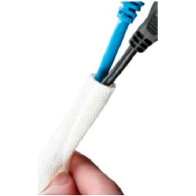 Techflex TFX-F6W150WH-50 50 ft. 1.5 in. Dia. F6 Woven Harness Wrap ...