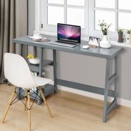 HomCom Computer Table Writing Desk with Hutch 3 Drawers, Open Cabinets ...