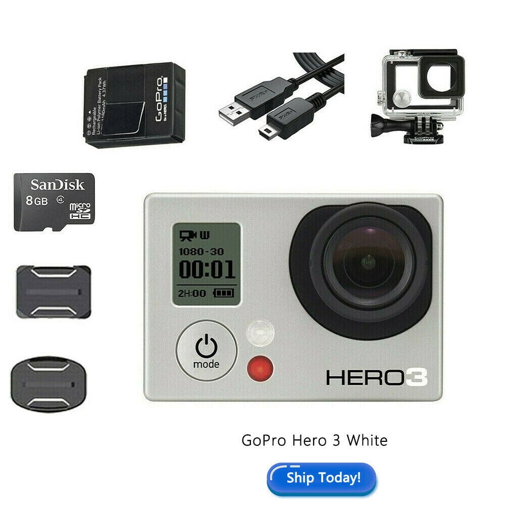 Restored GoPro HERO3 White Edition Action Sport Wi-Fi Camera Camcorder ...