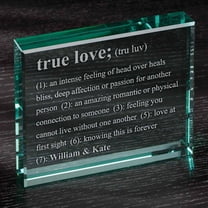Personalized Definition of True Love 4" x 5" Glass Keepsake - Walmart.com