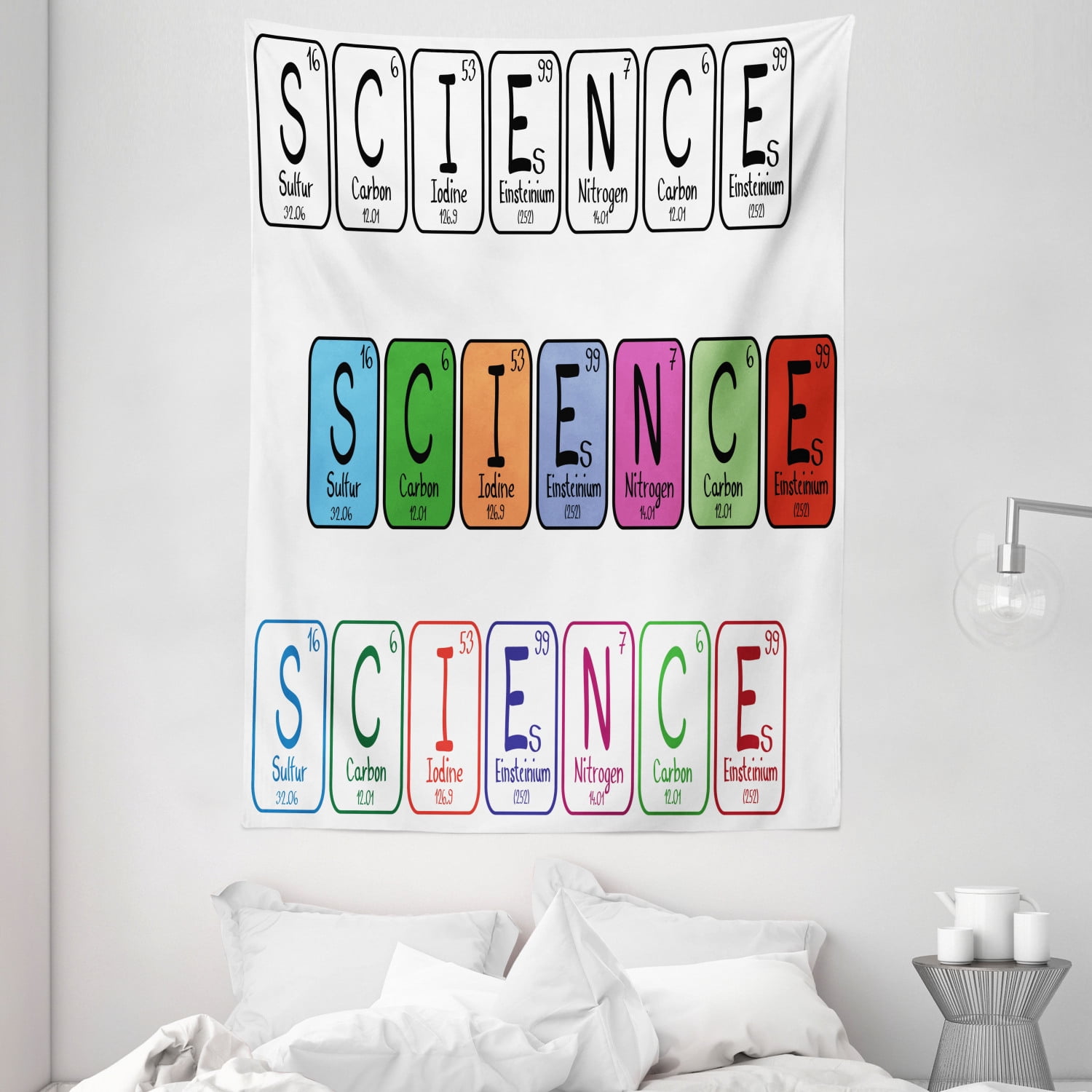 Periodic Table Tapestry, Science Letterings with Capital Elements ...