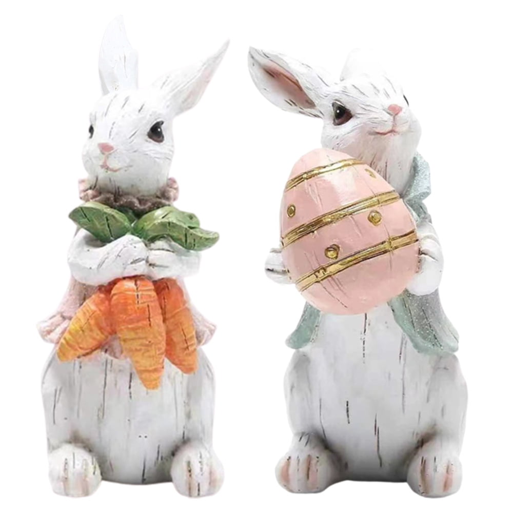 Easter Bunny Standing Rabbit Garden Statue Animal Statue Yard Sculpture ...