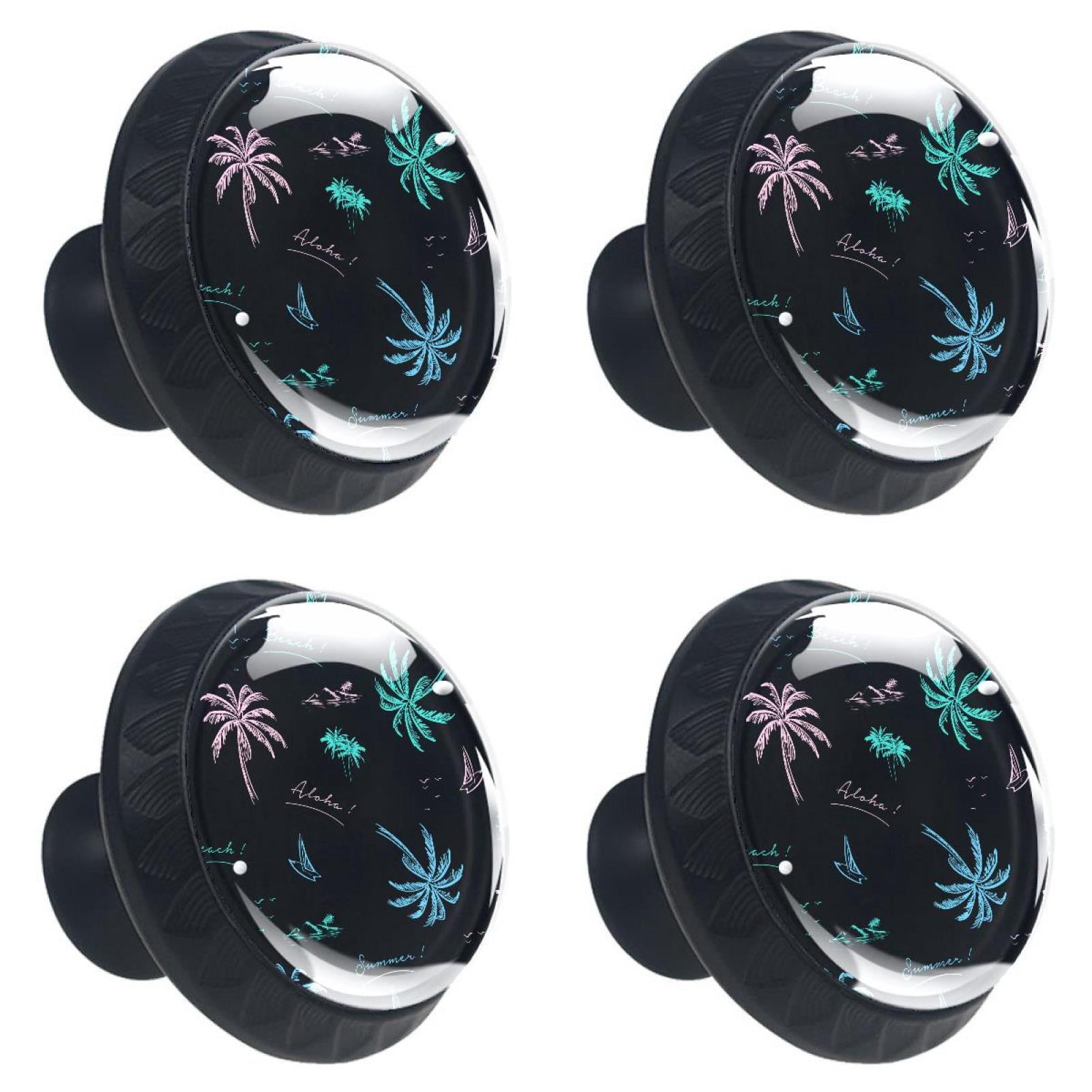 4 Pcs Palm Tree Beach Knobs for Kitchen Cabinet Cupboard Dresser ...
