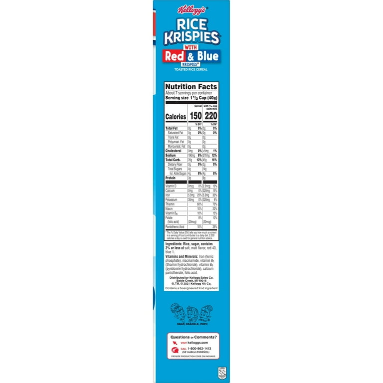 Blue Cereal Box
