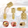 3pcs R410A Adapter for Mini Split System, 5/16" SAE Female to 1/4" Male Flare Charging Vacuum ...